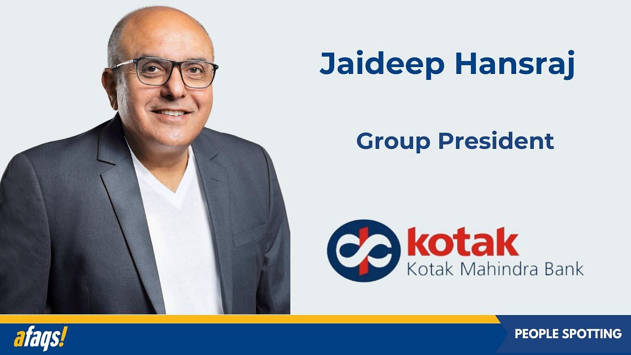 Kotak Mahindra Bank appoints Jaideep Hansraj as group president - One Kotak Kotak Mahindra Bank appoints Jaideep Hansraj as group president - One Kotak