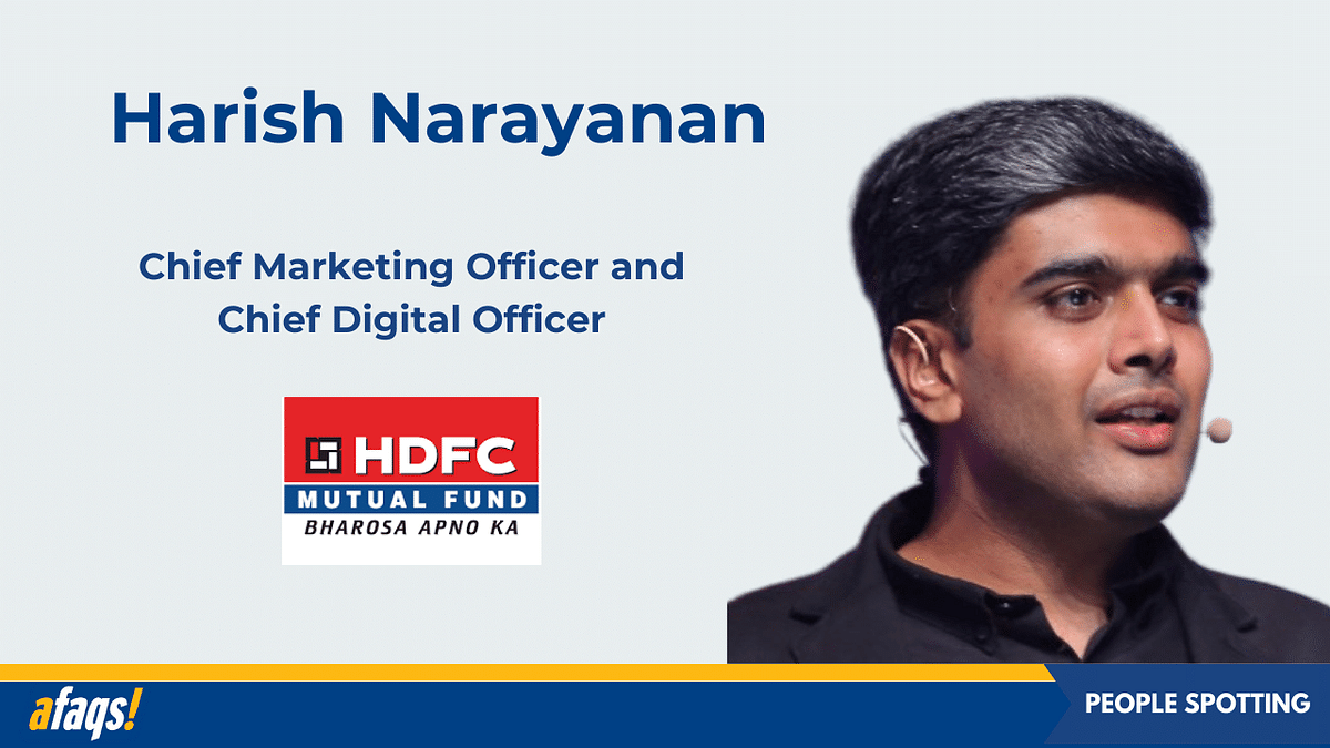 HDFC AMC appoints Harish Narayanan as chief marketing officer and chief ... HDFC AMC appoints Harish Narayanan as chief marketing officer and chief ...