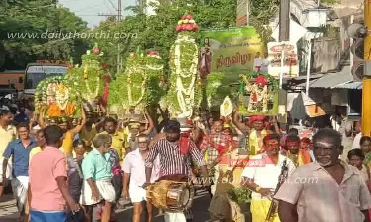 ஸ்ரீவில்லிபுத்தூரில் முளைப்பாரி திருவிழா