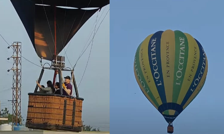 பொள்ளாச்சியில் சர்வதேச வெப்பக் காற்று பலூன் திருவிழா கோலாகலம்