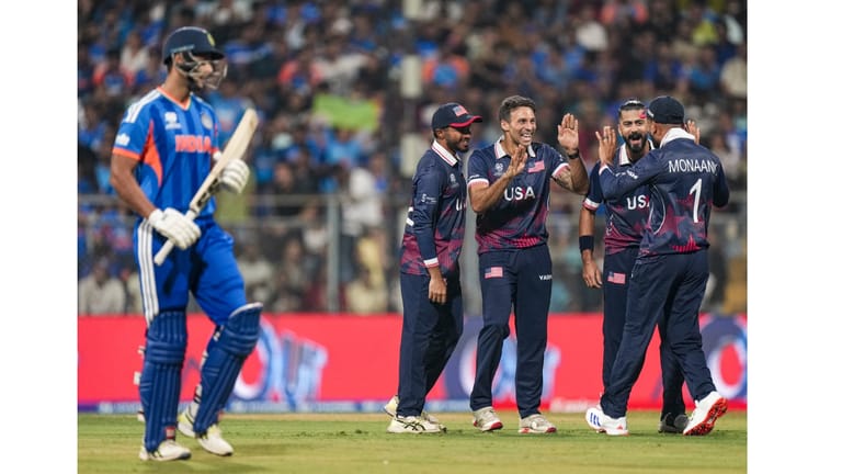 T20 World Cup: India struggle to 161 for 9 against USA after top-order ...