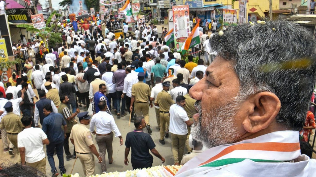Shivakumar visits his Kanakapura constituency first time as CM ...