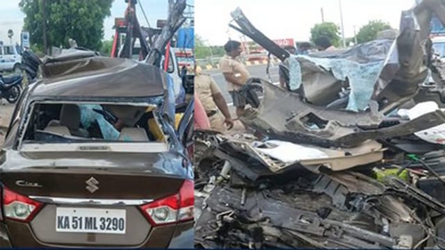 Three including pregnant woman killed in car-lorry collision near Karur
