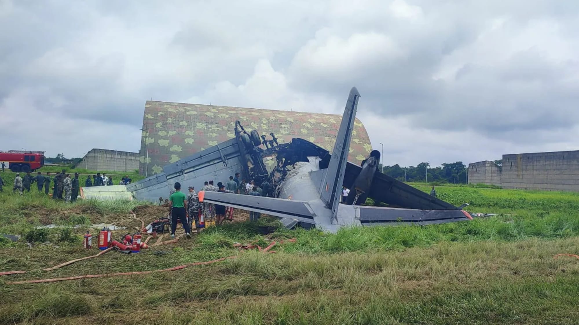 IAF aircraft AN-32 crashes while landing in Assam's Jorhat