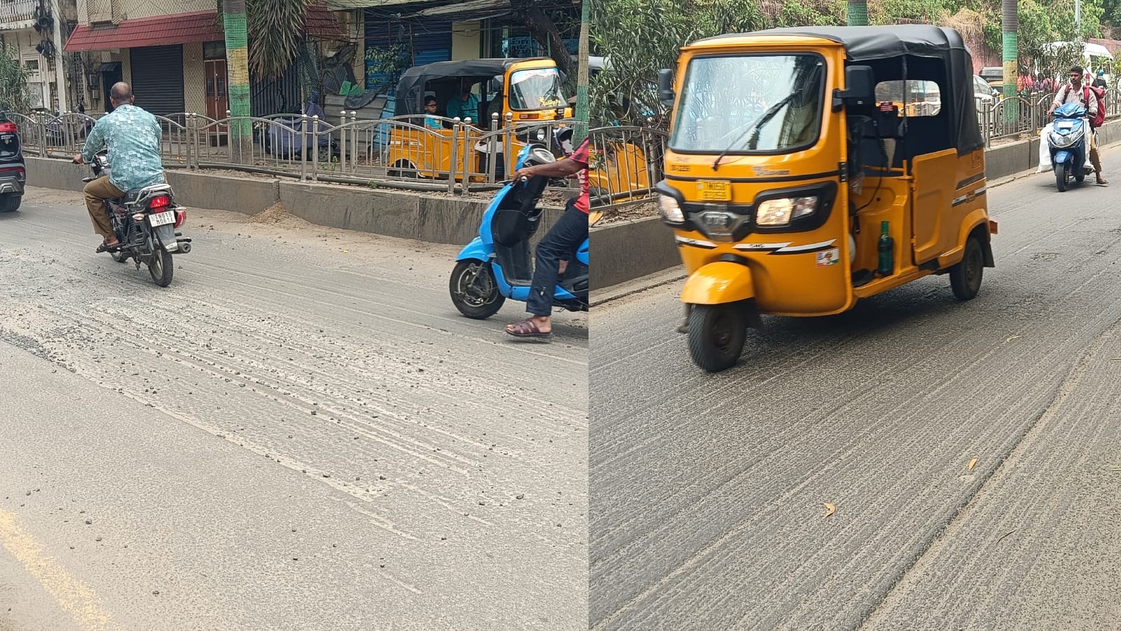 Links Ayanavaram and New Avadi Road: Milled road on Raju St left ...