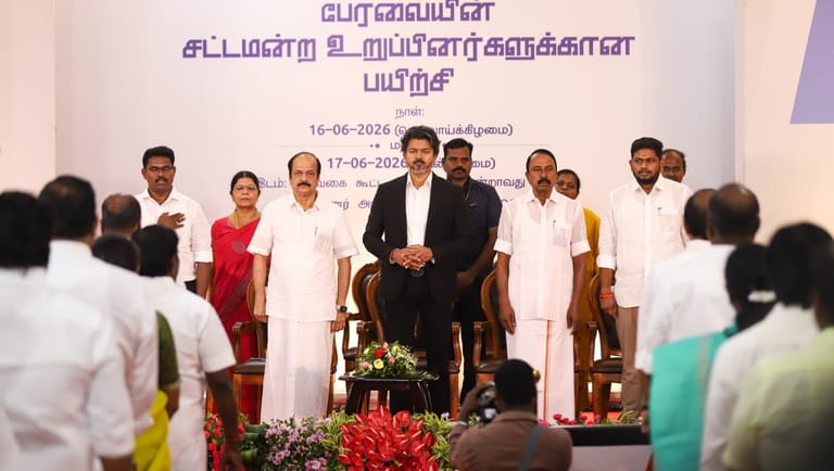 DMK skips MLAs induction; Speaker hails ‘Vijay model’