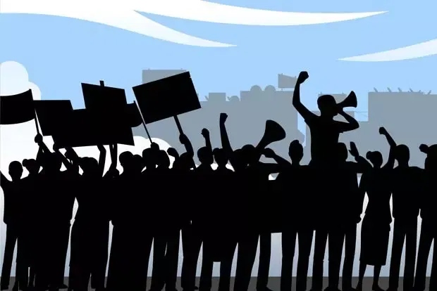AILRSA organised a hunger strike on Feb 14-15