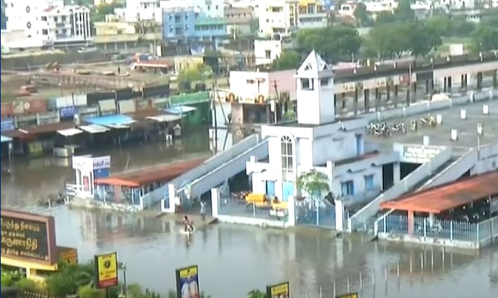 Cyclone Fengal: Villupuram bus stand remains flooded for 3rd ...