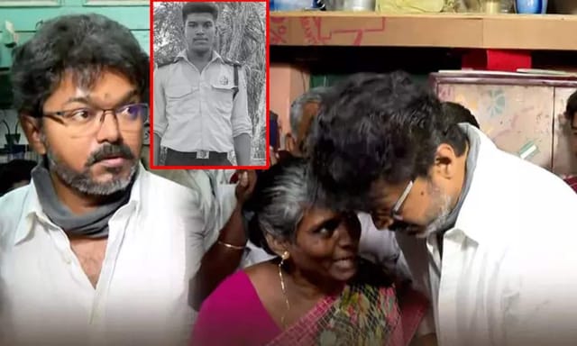 Sivaganga custodial death: TVK chief Vijay visits Ajithkumar’s ...