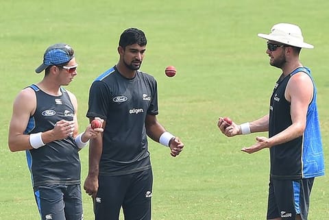 A rare spin trio for New Zealand