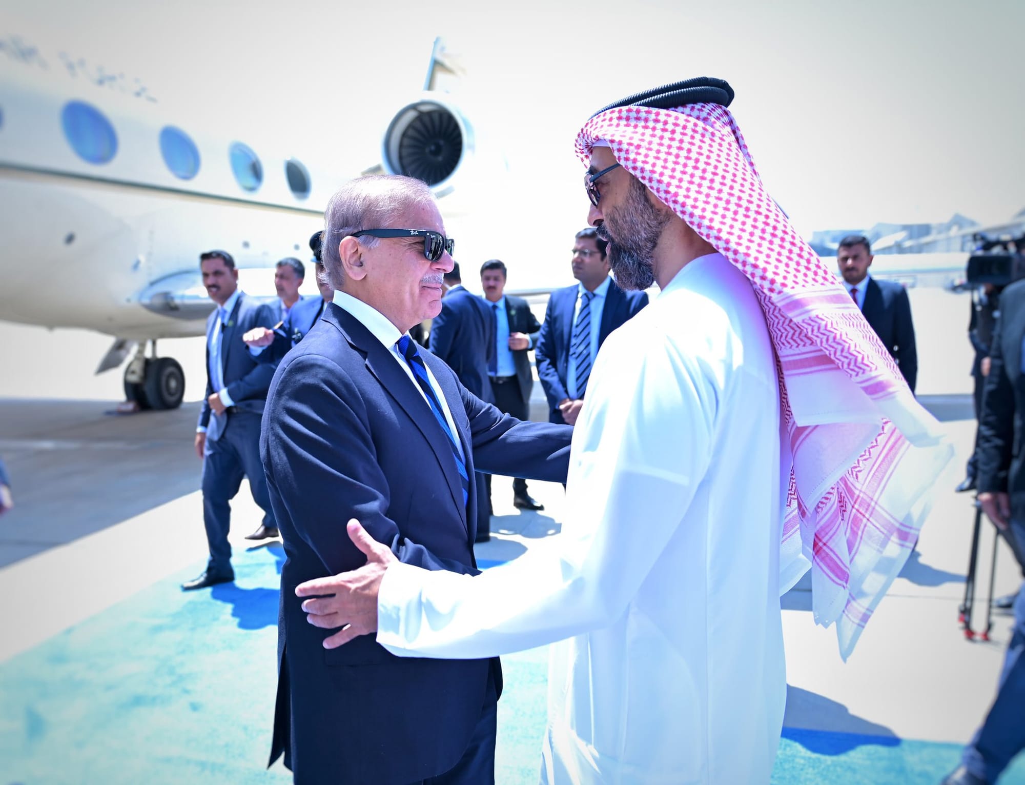 Pakistan Prime Minister Shehbaz Sharif lands in UAE