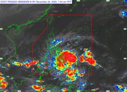 Philippines: Tropical depression ‘Verbena’ seen intensifying into storm