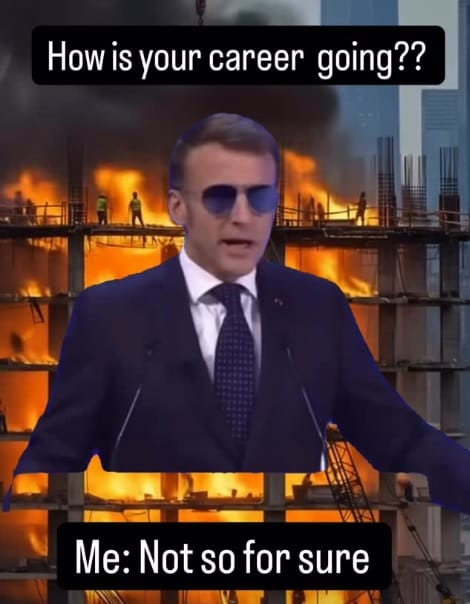Macron's Sunglasses and 'For Sure' Speech Turn into Viral Memes