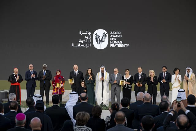 Zayed Award for Human Fraternity 2026 celebrates peace and humanitarian ...