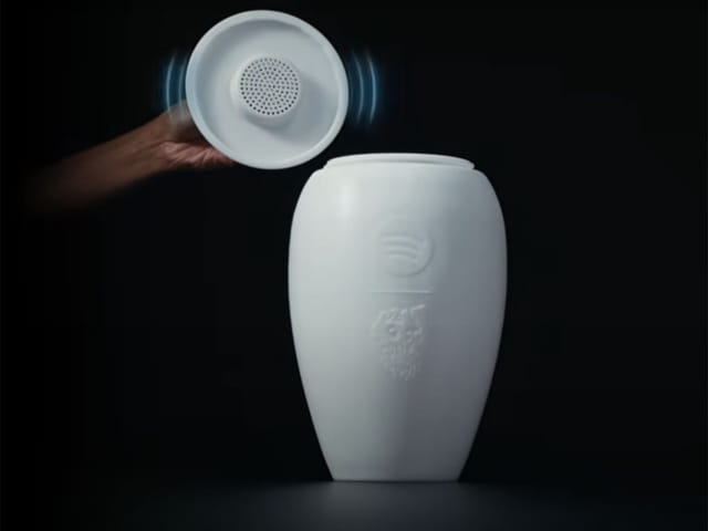 Spotify and Liquid Death Launch World's First Music-Streaming Urn