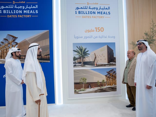 Sheikh Mohammed launches ‘1 Billion Meals’ dates factory to feed ...