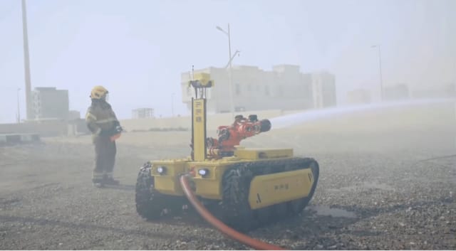 Sharjah Civil Defence deploys advanced firefighting robots to tackle ...