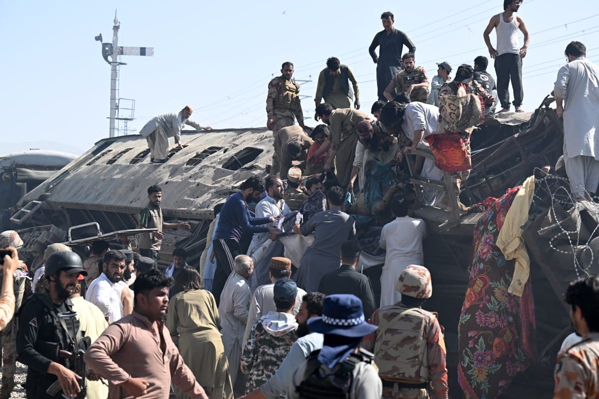 Pakistan Train Blast in Balochistan Kills Dozens, Including Army ...