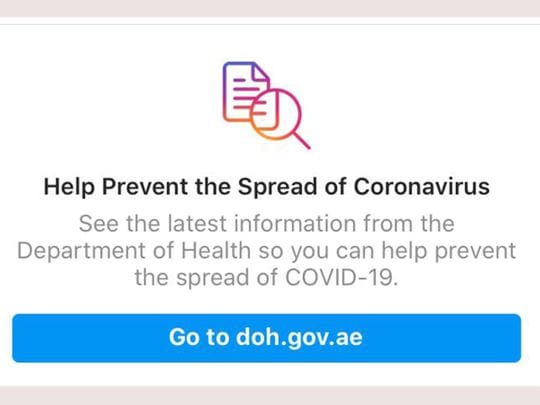 Coronavirus, UAE: Department of Health-Abu Dhabi uses Instagram to help ...