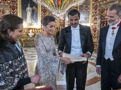 Wife of Qatar’s emir makes overseas debut
