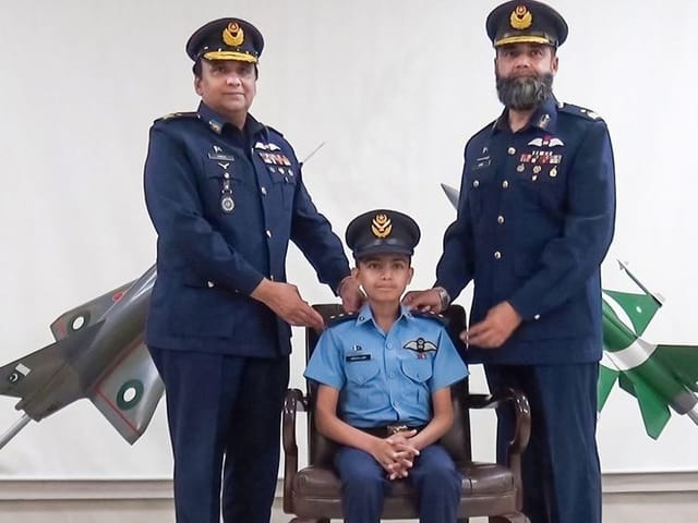 Pakistan Air Force makes dreams come true for young boy battling illness