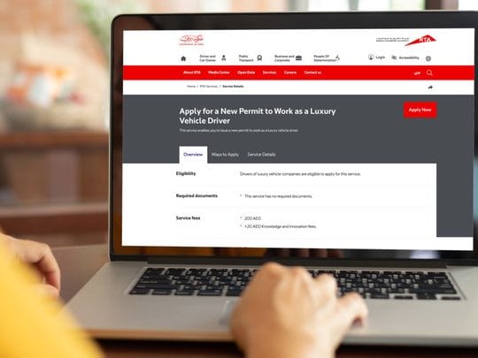 RTA announces instant online permit for passenger transport drivers